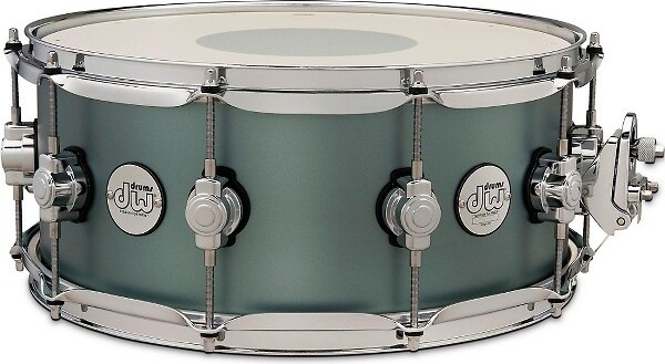 DW Drums DW Design Series Snare Drum 14 x 6 in. Satin Sage Metallic ...