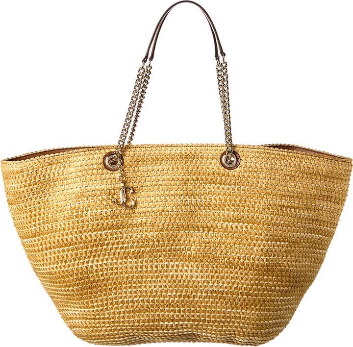 Jimmy Choo Mari Raffia Tote - ShopStyle Shoulder Bags