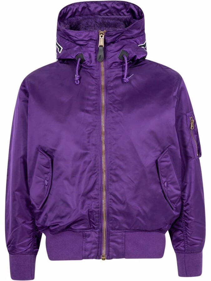 Supreme hooded MA-1 bomber jacket - ShopStyle