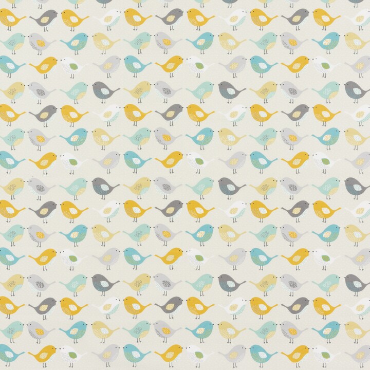 Dunelm By the Metre Ochre Scandi Birds PVC Ochre - ShopStyle Quilts ...