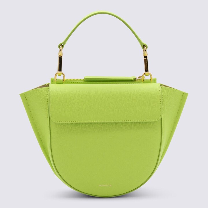 Wandler Lime Green Leather Hortensia Tote Bag - ShopStyle