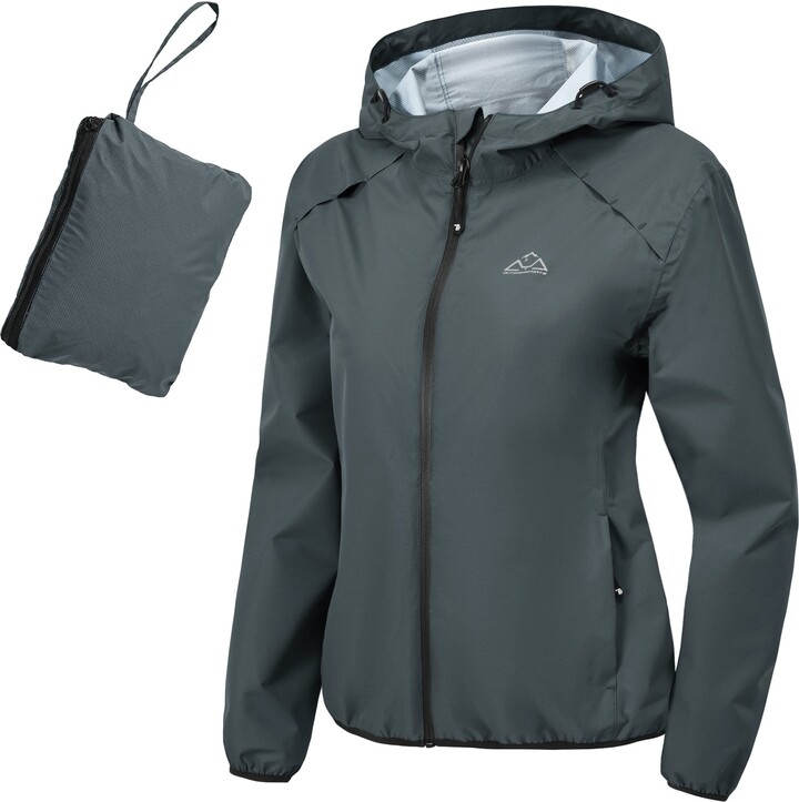 Rdruko Womens Llightweight Waterproof Jackets with Hood Windproof ...