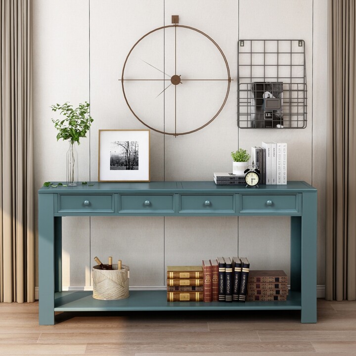 Simplie Fun Console Table for Entryway Hallway Sofa Table with Storage ...
