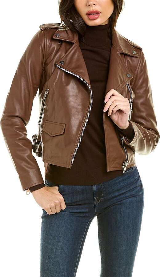 Walter Baker Liz Leather Jacket - ShopStyle