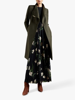 Ted Baker Red Wool Coat - ShopStyle