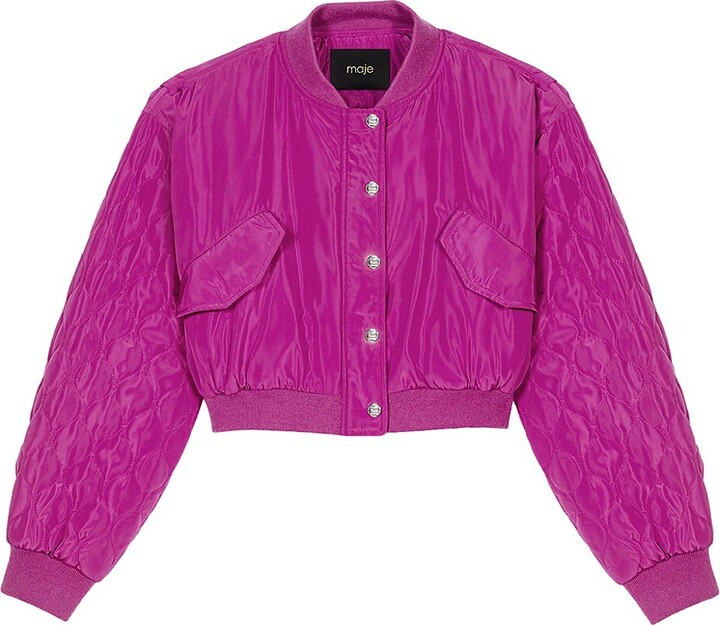 Maje Short Bomber Jacket - ShopStyle