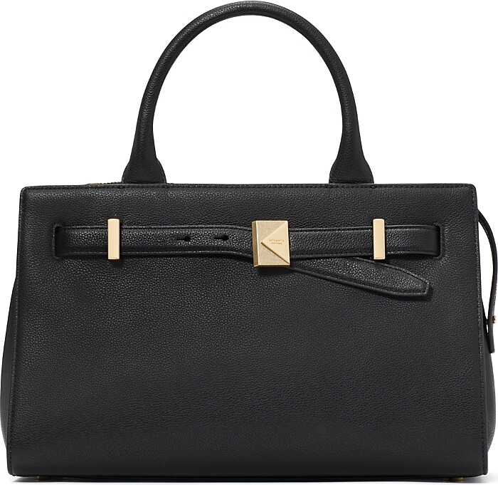 Kate Spade Deco Pebbled Leather Medium Satchel - ShopStyle