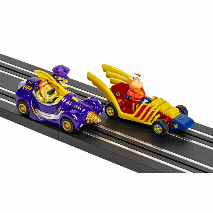 Micro Scalextric Wacky Races with Dick Dastardly & Muttley vs Peter ...