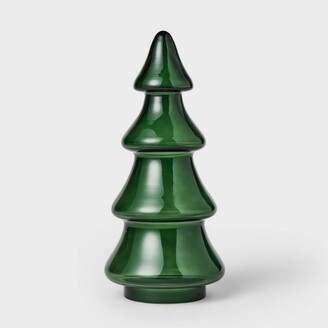 Threshold designed w/Studio McGee Tiered Glass Christmas Tree Green ...
