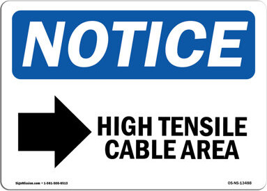 SignMission High Tensile Cable Area Sign with Symbol - ShopStyle Video