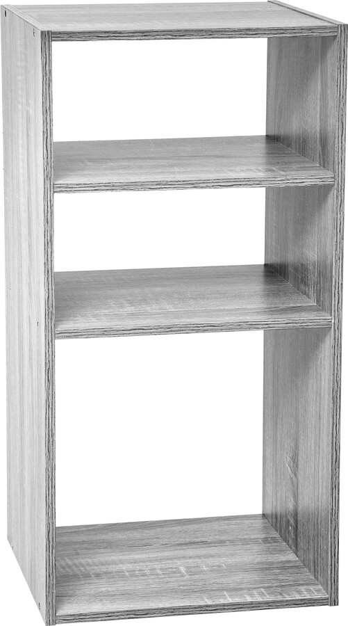 5five Mix and Modul Cube Organiser 2 1 Shelf Unit Grey - ShopStyle ...