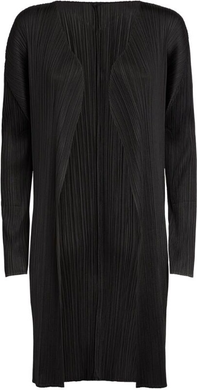 Pleats Please Issey Miyake Basics Longline Cardigan - ShopStyle