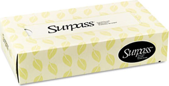 Kimberly-Clark 21340 Surpass Facial Tissue Flat Box 100/box 30 boxes ...