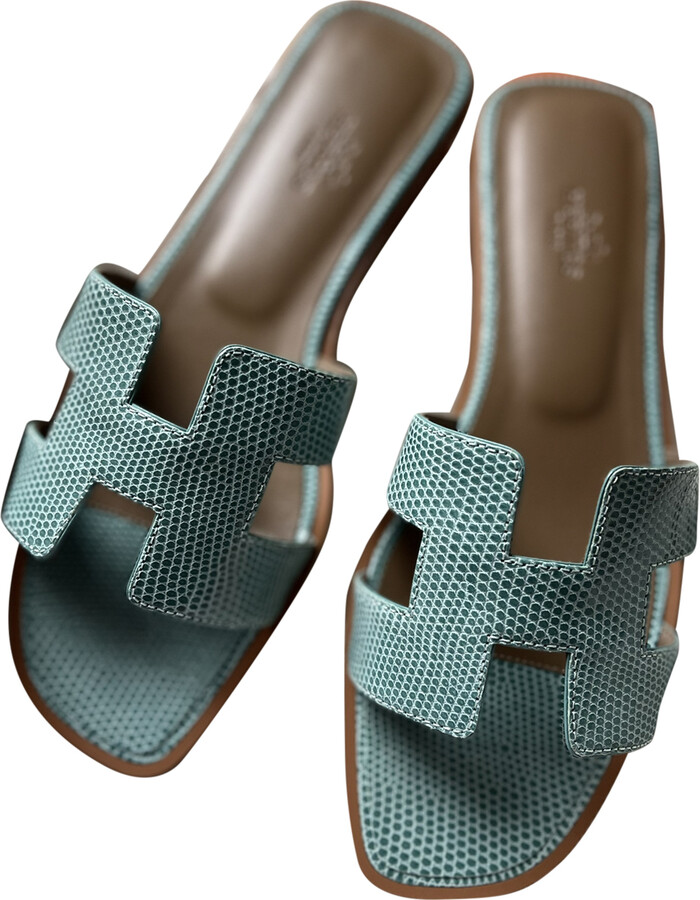 Hermes Oran python mules - ShopStyle
