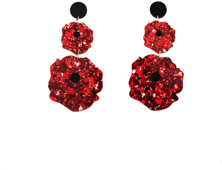 Dented Diva - Acrylic Earring Poppy Glamour - ShopStyle