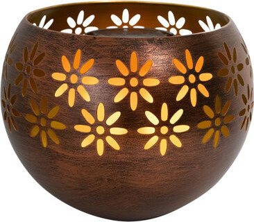 ALHAMBRA 8 4-Pack Decorative Metal Solar Patio Light with Flickering ...