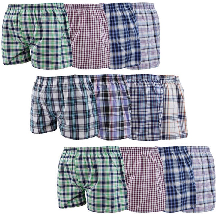 Wholesale 12 Pack Woven Boxer Shorts Men's Boxer Shorts - ShopStyle