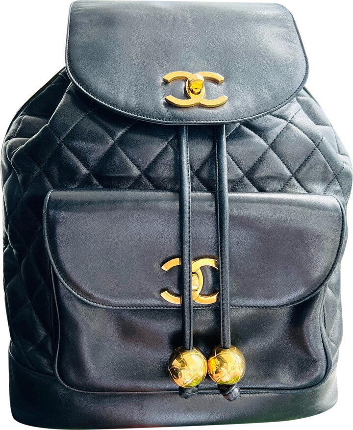 Chanel Leather backpack - ShopStyle