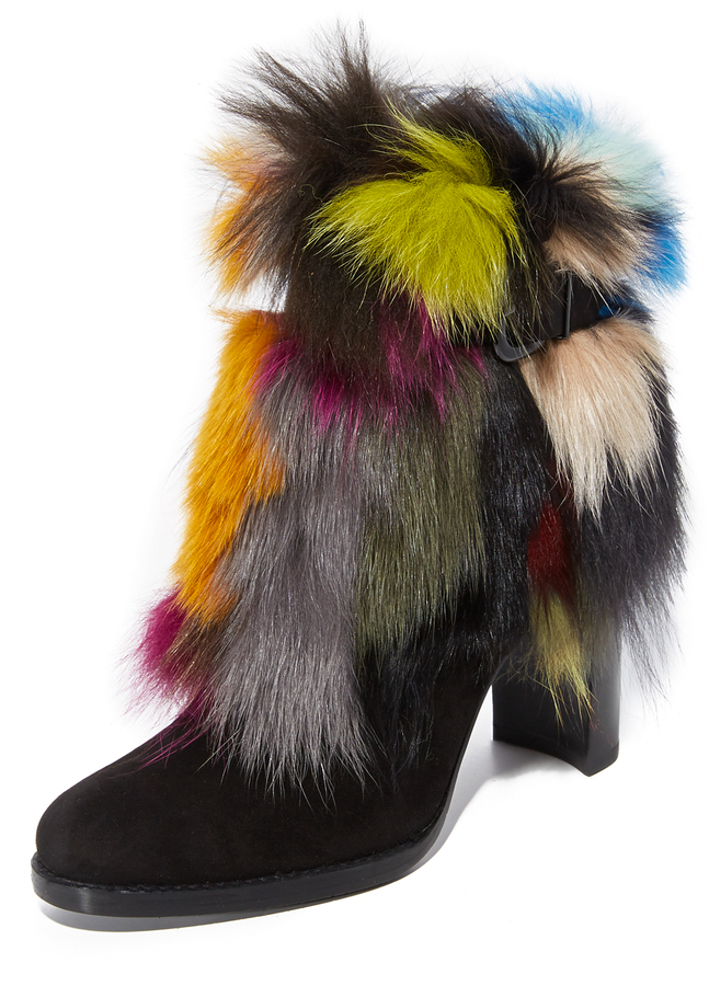 Stuart Weitzman Go Fur It Booties - ShopStyle Boots