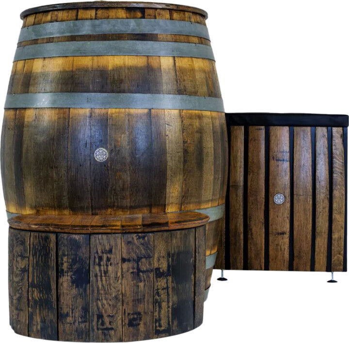 Brass Monkey Oak Wood Barrel Cold Plunge Ice Bath - ShopStyle Fire Pits