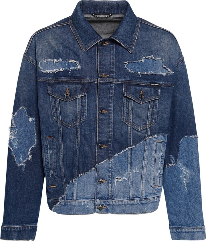 Dolce & Gabbana Patchwork denim jacket - ShopStyle