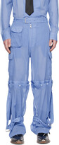 SOSHIOTSUKI Blue Auto Mechanics Cargo Pants - ShopStyle