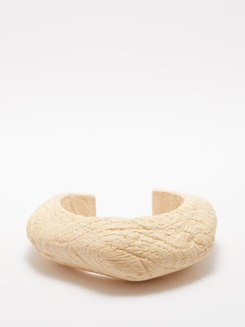 Saint Laurent Organic Arty Wooden Bangle - Beige - ShopStyle Bracelets