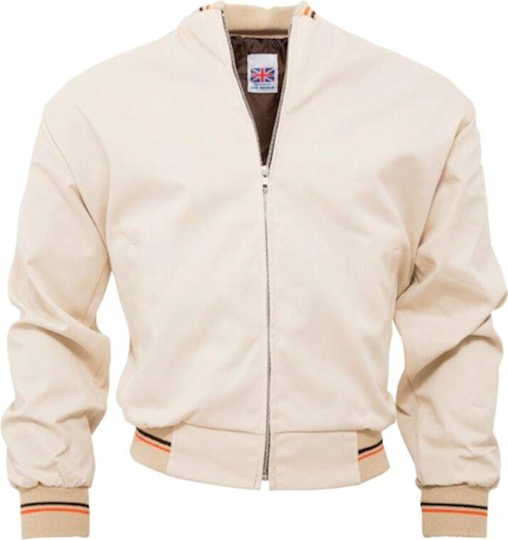 Relco Mens Monkey Jacket Retro Mod Scooter Skinhead Stone XL - ShopStyle