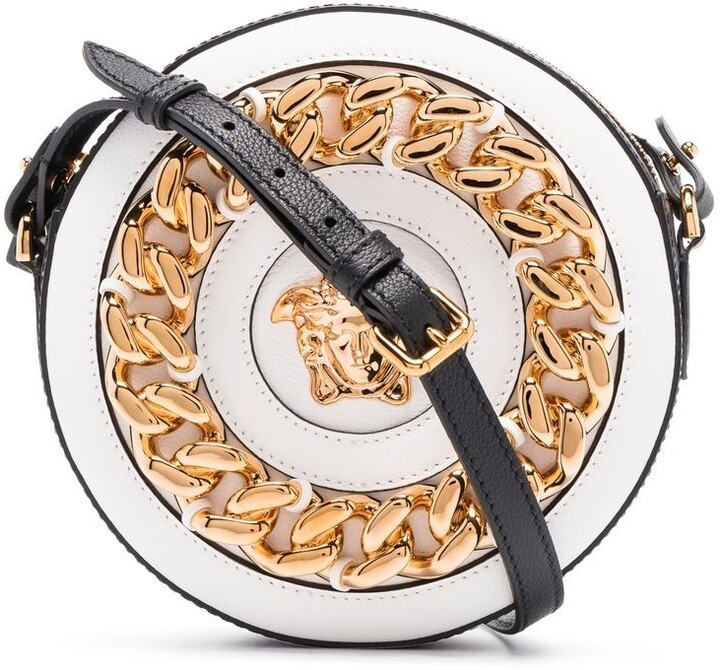 Versace La Medusa round crossbody bag - ShopStyle