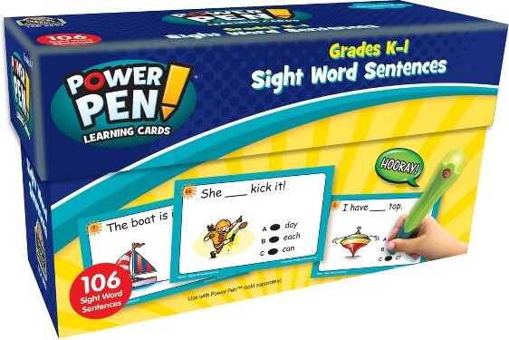 Teacher Created Resources Power Pen Learning Cards: Sight Word ...