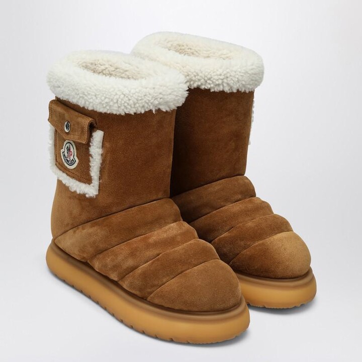 Moncler Gaia Pocket Mid Camel Boot - ShopStyle