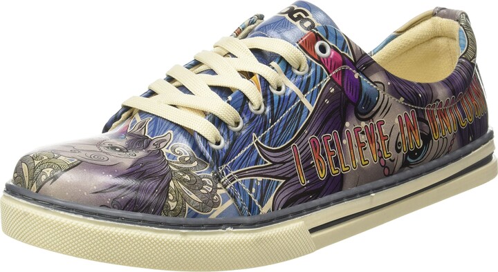 DOGO I Believe in Unicorns%100 Vegan Women Lifestyle Sneakers (3 ...