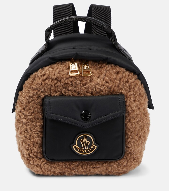 Moncler Mini Astro faux shearling backpack - ShopStyle