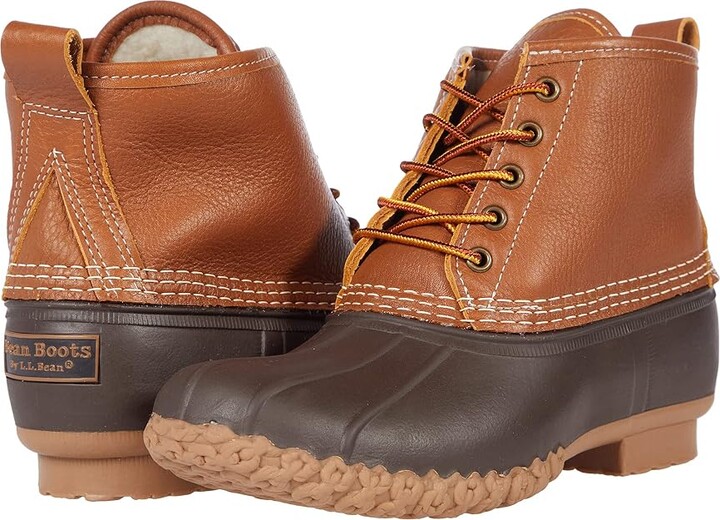 L.L. Bean Bean Boot 6 Primaloft Sherpa Lined (Barley/Bean Boot Brown ...