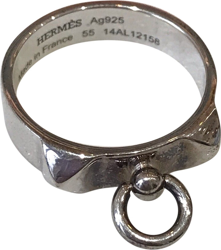 Hermes Silver ring - ShopStyle