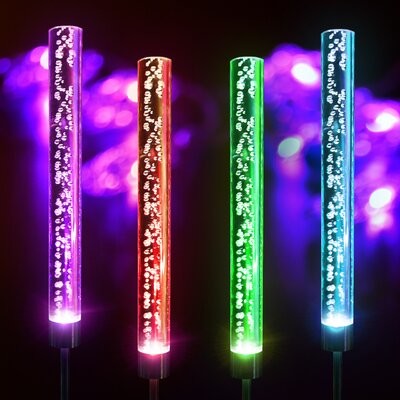 LITOM Plastic Low Voltage Solar Powered Integrated LED Pathway Light ...