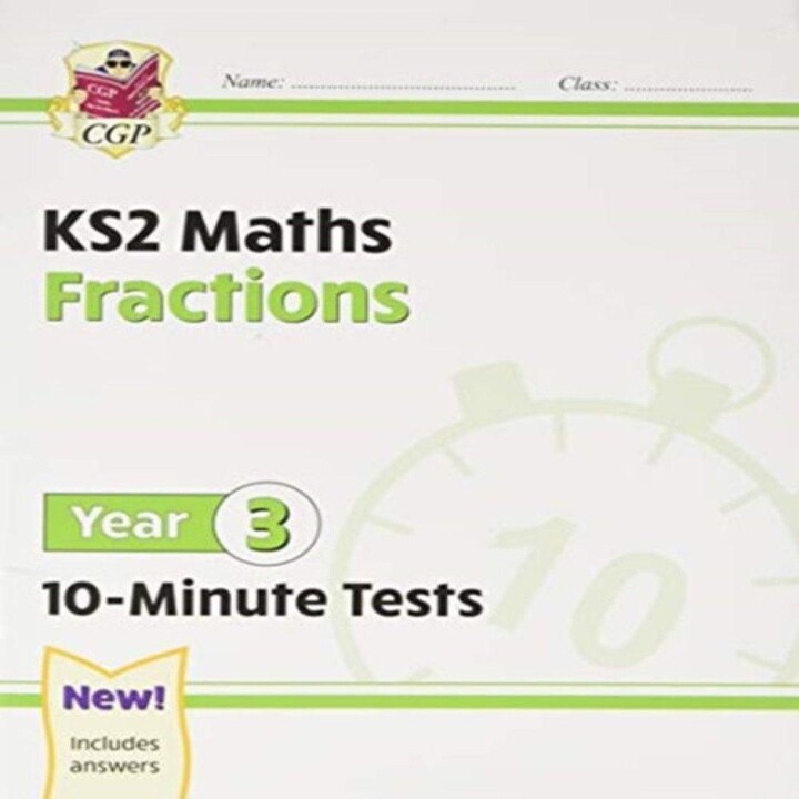 CGP Books KS2 Year 3 Maths 10-Minute Tests: Fractions Paperback Book ...
