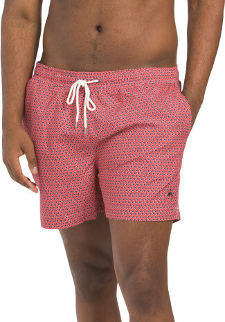 TJMAXX Ditzy Paisley Swim Trunks For Men - ShopStyle