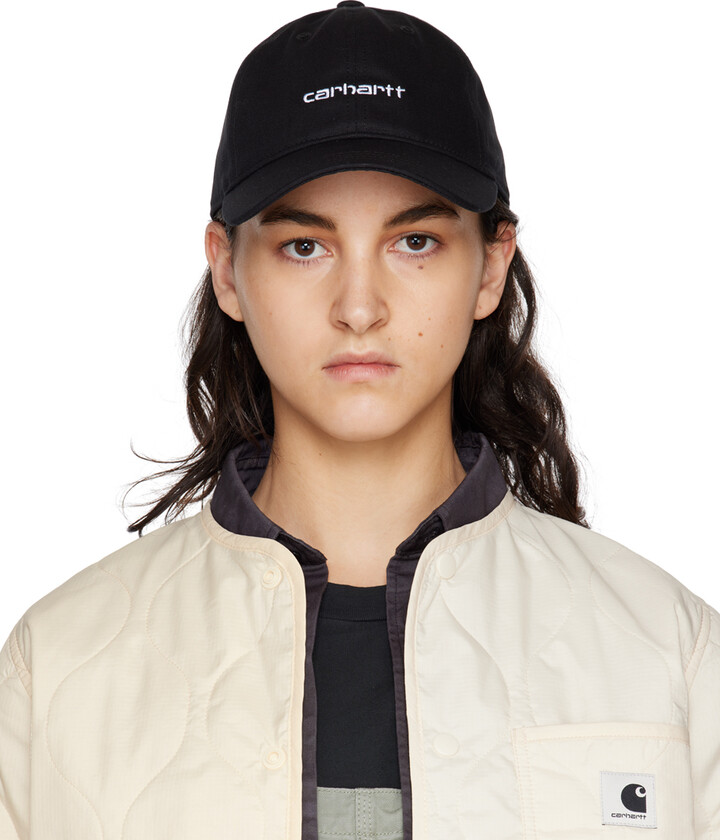 Carhartt Work In Progress Black Script Cap - ShopStyle Hats