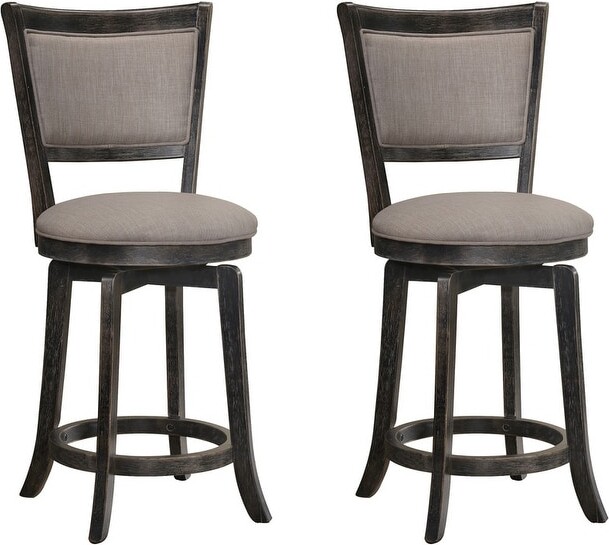 Best Master Furniture 24-inch Upholstered Swivel Bar Stool - ShopStyle