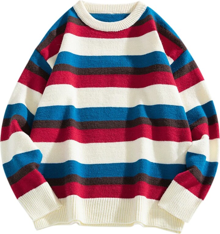 Kangyan Mens Oversized Sweater - ShopStyle Knitwear