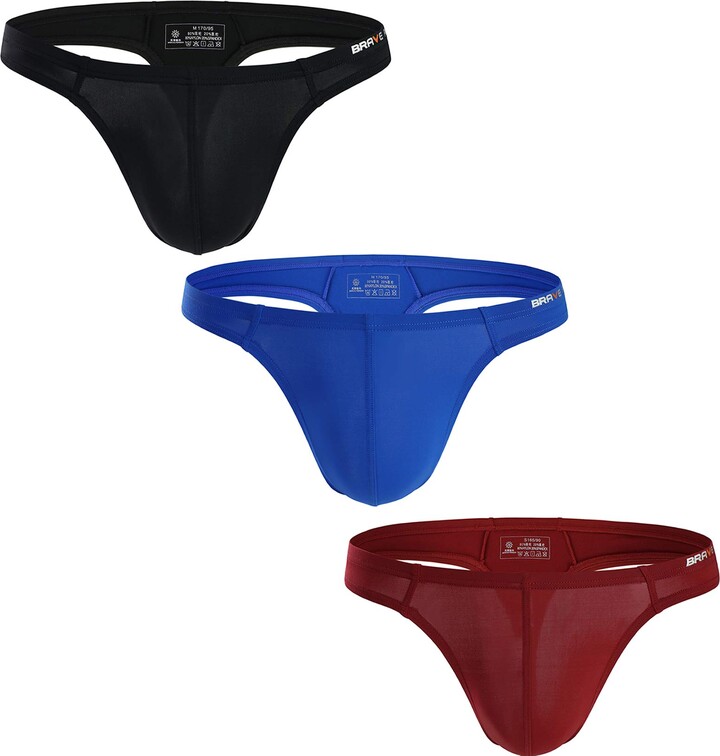 BRAVE PERSON Sexy Contracted Thong Shapewear G-string For Men Pure ...