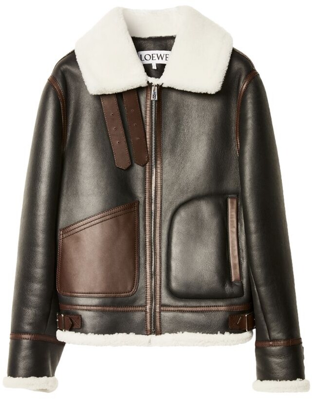 Loewe Shearling Aviator Jacket - ShopStyle
