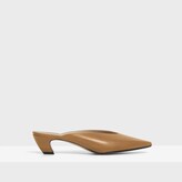 Theory Soft Square Toe Mule in Leather - ShopStyle