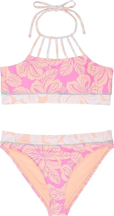 Hobie Kids Honolulu Honey High Neck Strappy High Neck Bralette and ...