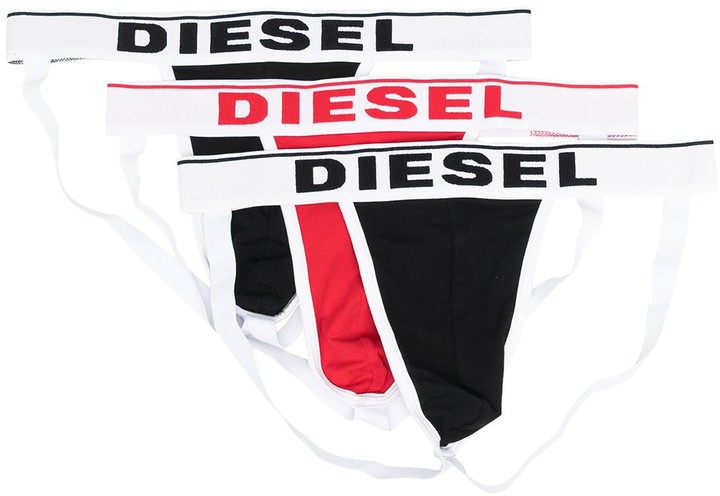 Diesel Logo Jockstrap Brief Pack - ShopStyle