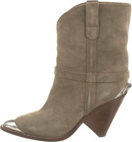 Isabel Marant Iconic Suede Western Boots - ShopStyle