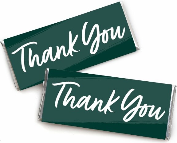 Big Dot of Happiness Emerald Elegantly Simple - Candy Bar Wrapper Guest ...