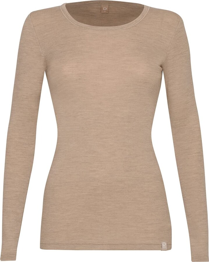 DILLING Women's top - Organic Merino Wool Beige 12 - ShopStyle