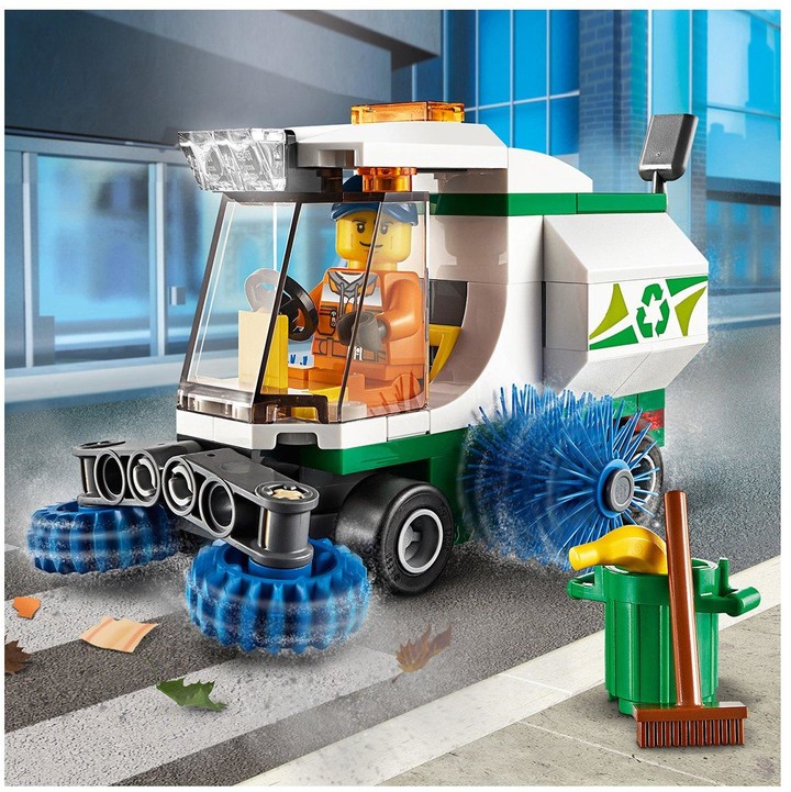 Lego City 60249 Great Vehicles Street Sweeper Garbage Truck with Driver ...